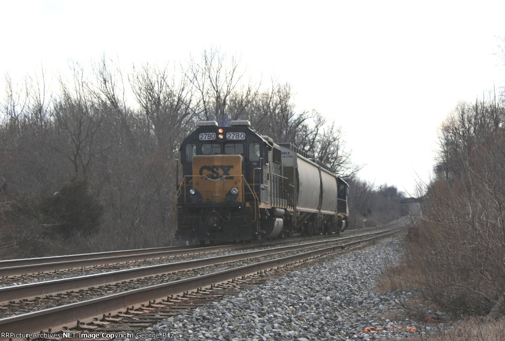 CSX train D777 at Rossville, MD.